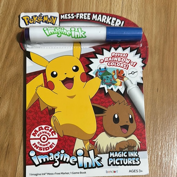 Pokemon | Other | Pokemon Imagine Ink Magic Ink Pictures Yellow And ...
